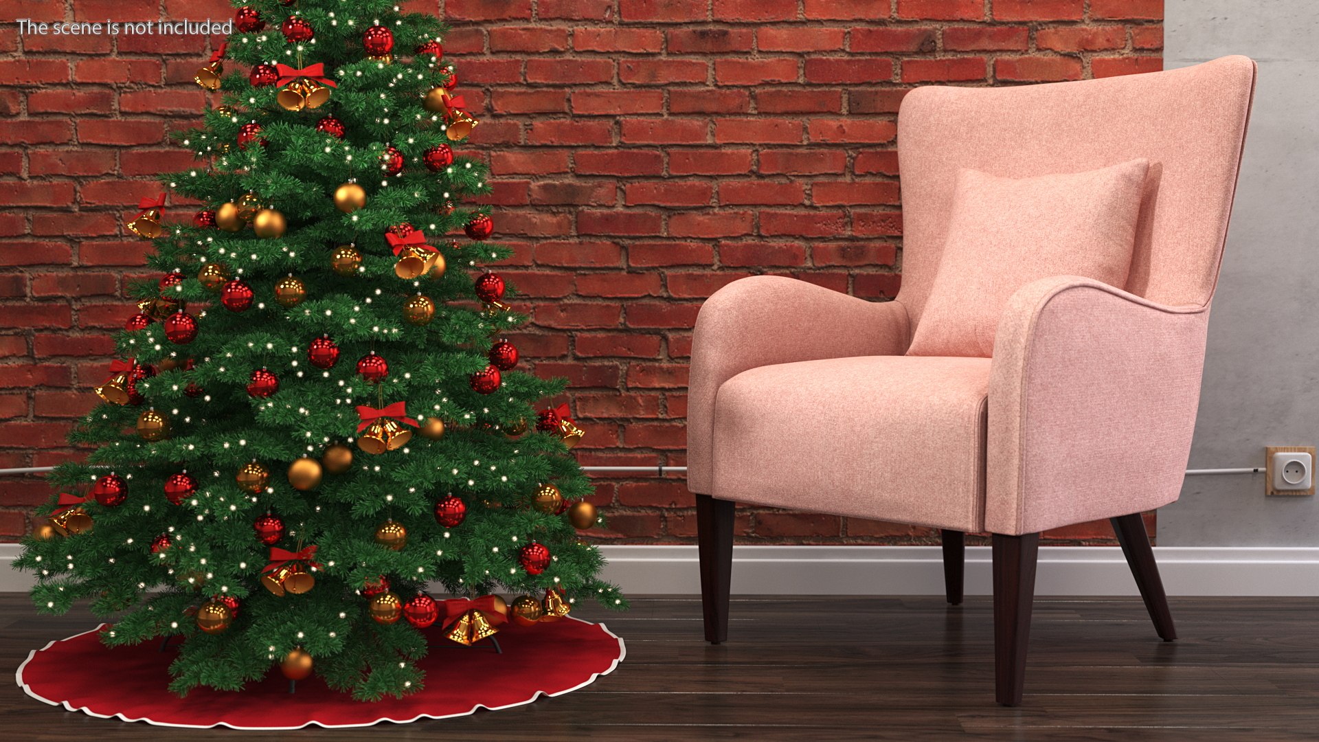 Coaster Accent Chair with Curved Arms Pink 3D model - TurboSquid 1997571