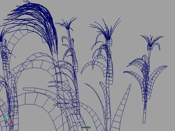 3ds set corn plants