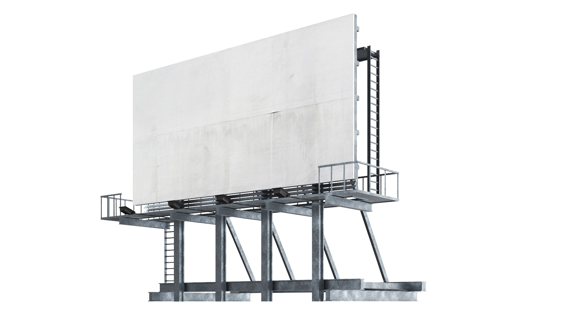 Three Detailed Billboards 3D - TurboSquid 2204630