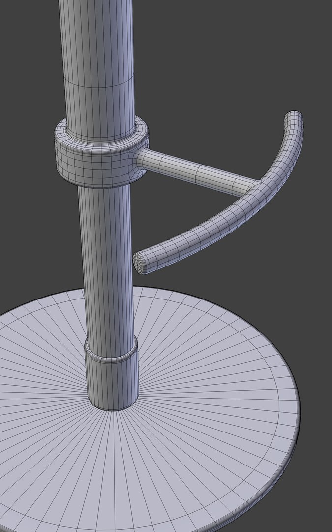 free bar stool 3d model