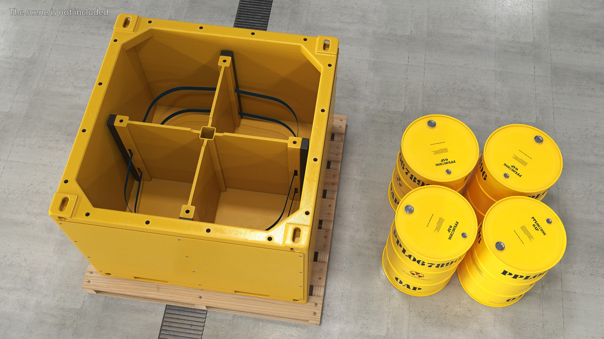3D Nuclear Waste Storage Container - TurboSquid 2175641