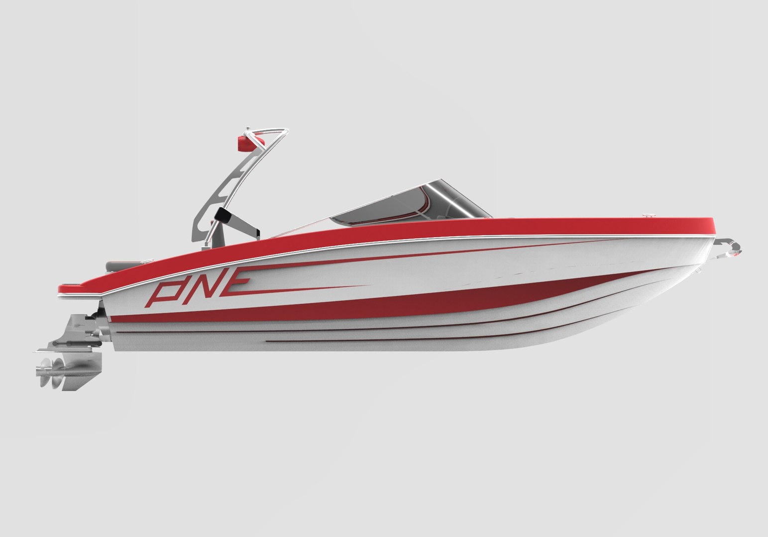Custom speed boat 3D model - TurboSquid 1327786