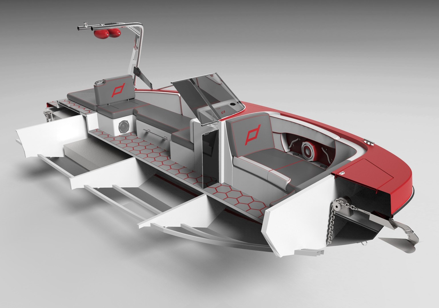 Custom speed boat 3D model - TurboSquid 1327786