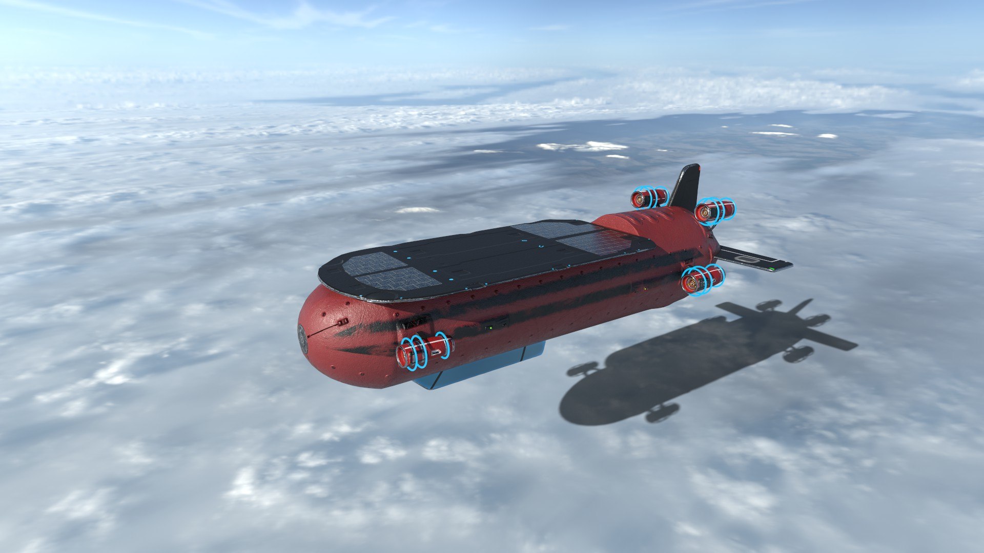 Post Apocalyptic Blimp Model - TurboSquid 2029144