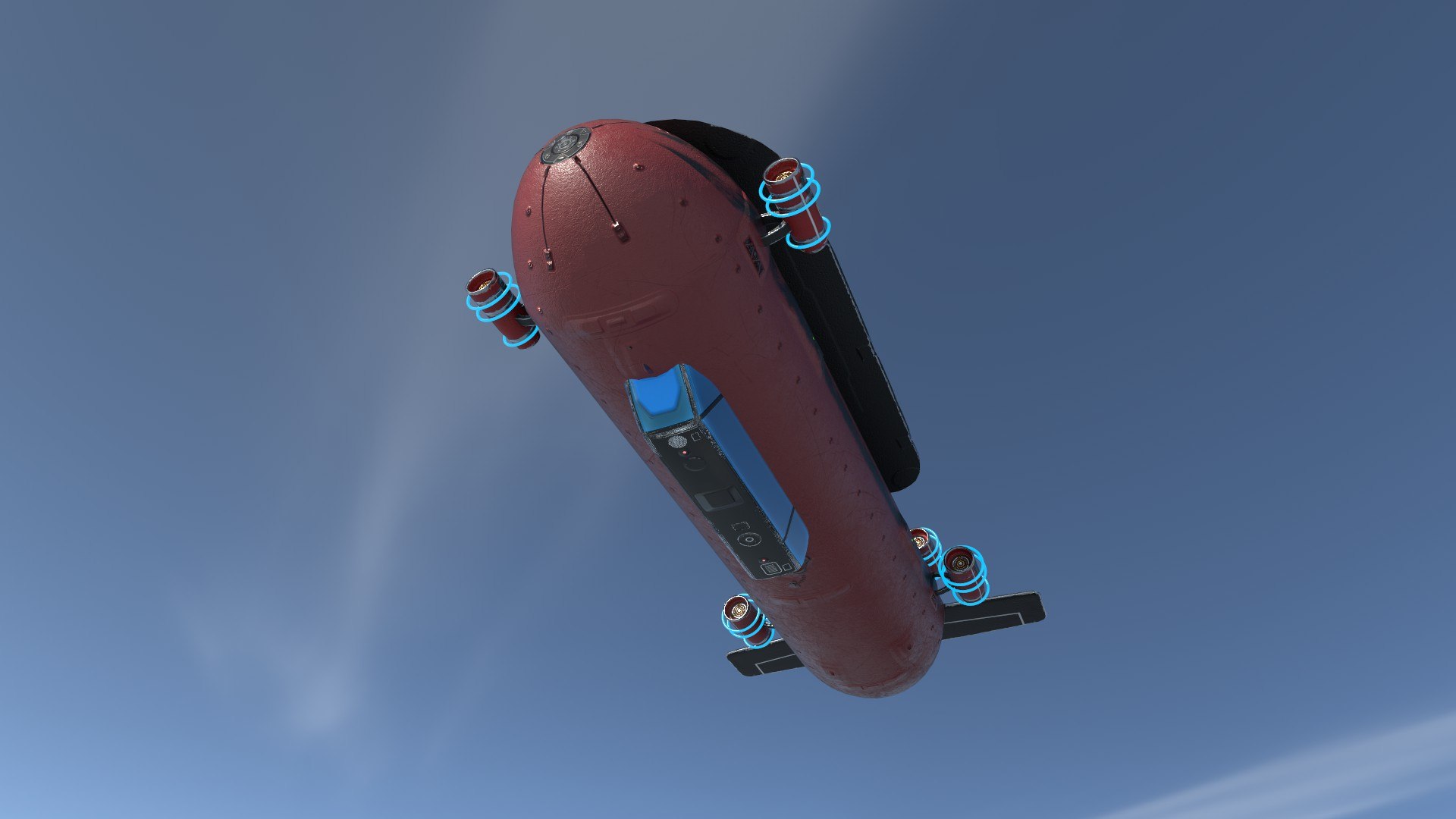 Post Apocalyptic Blimp Model - TurboSquid 2029144