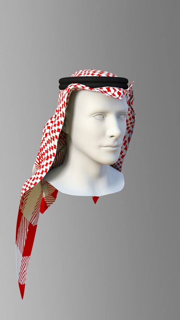 3D Model Saudi Shemagh - TurboSquid 1361926