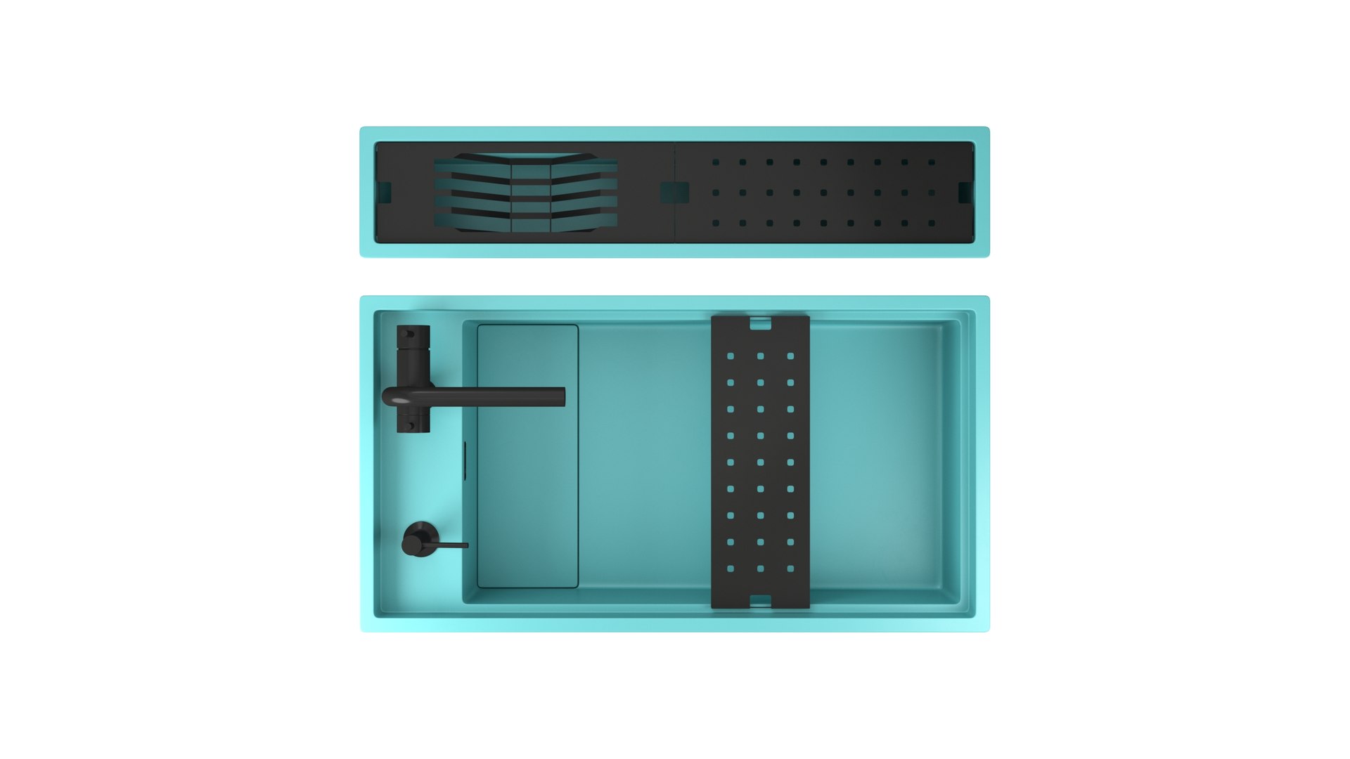 Sink And Mixer Omoikiri Kinaru Pro 86-UI 3D Model - TurboSquid 2090697