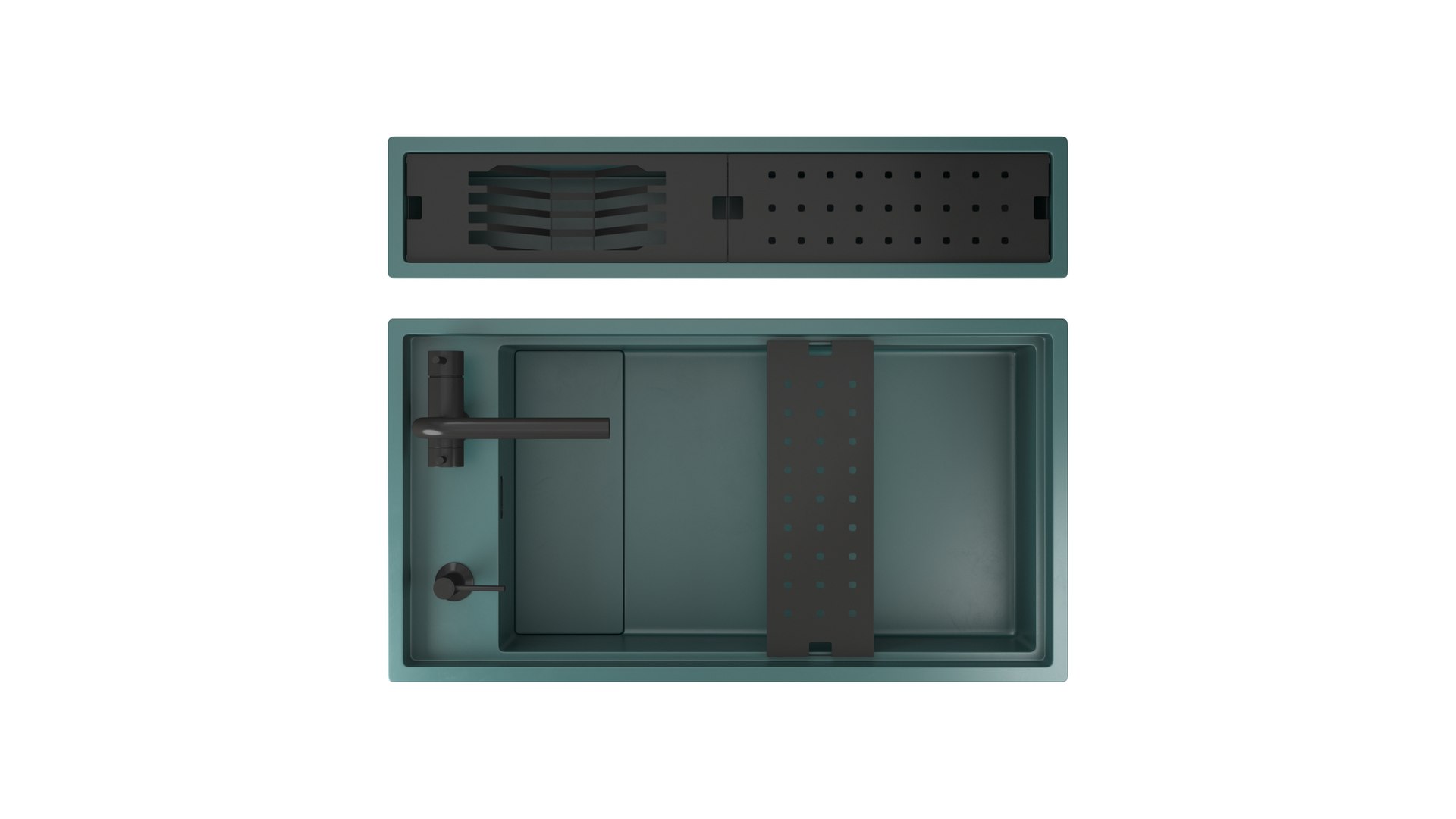 Sink And Mixer Omoikiri Kinaru Pro 86-UI 3D Model - TurboSquid 2090697