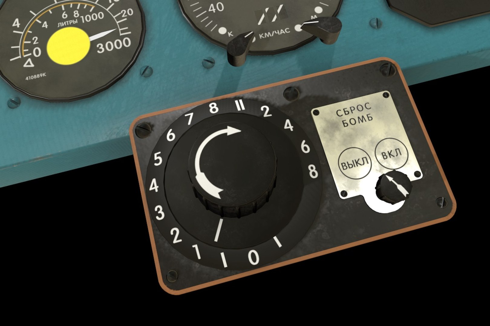 Right panels board mi-8mt 3D model - TurboSquid 1359929