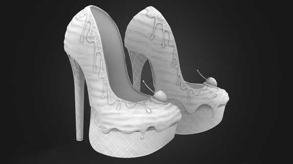 Biscuit High Heel Sandals model - TurboSquid 1879637