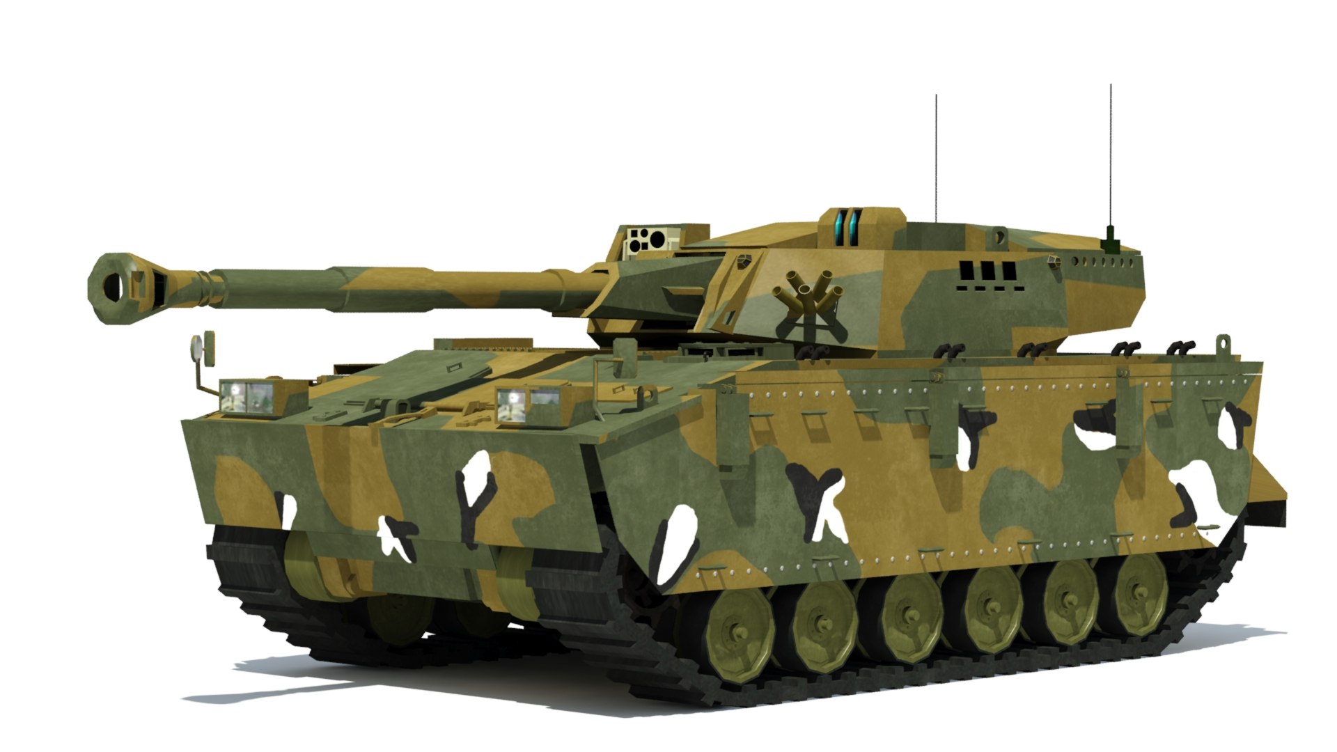 3D K21-105 Light Tank - TurboSquid 1871973