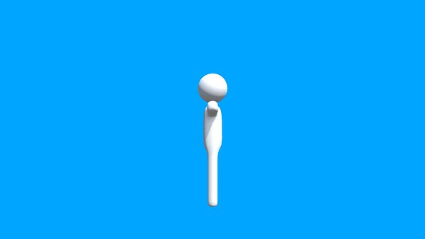 3D model Simple Low Poly Stickman Character - 3D model Low-poly 3D ...