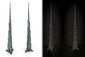 Download Free & Premium Burj Khalifa Tower 3D Models | TurboSquid