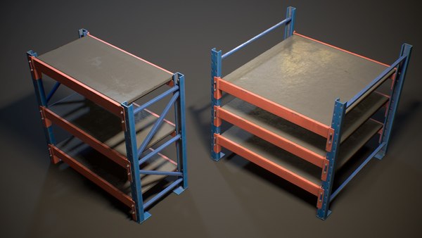 3D model storage rack - modular - TurboSquid 1179400
