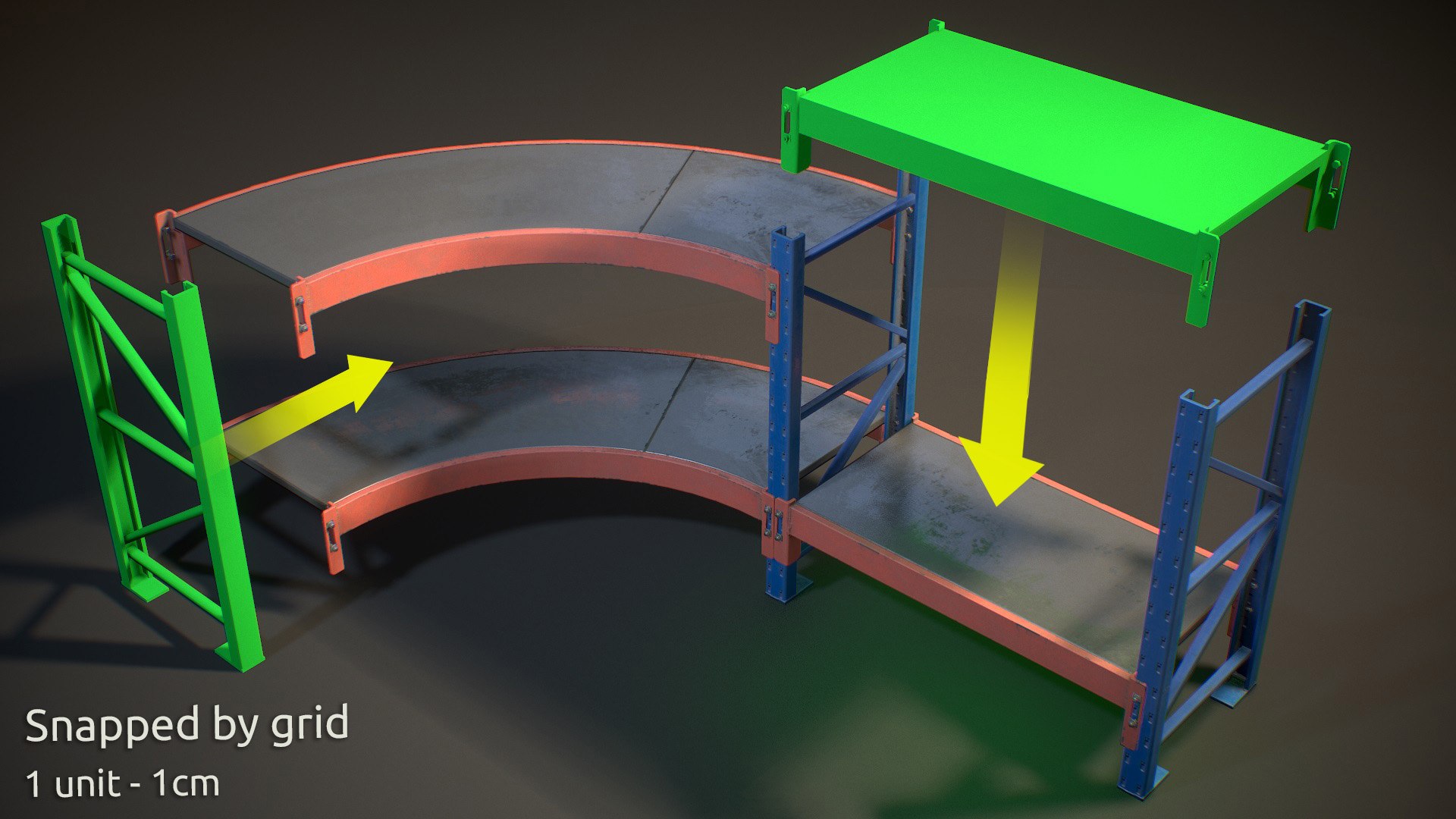 3D model storage rack - modular - TurboSquid 1179400