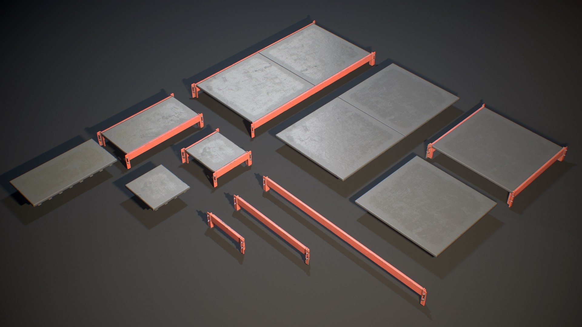 3D model storage rack - modular - TurboSquid 1179400