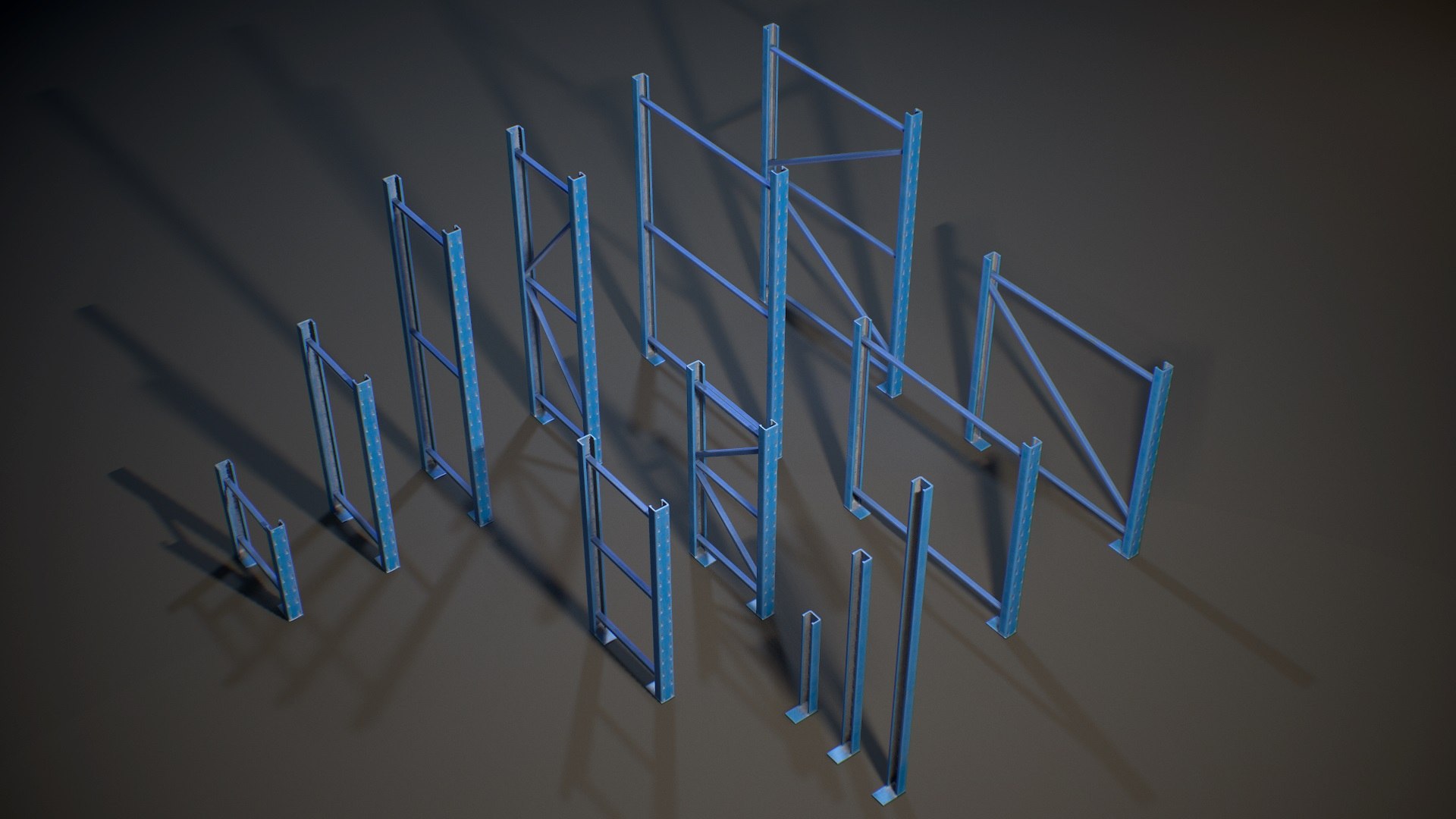 3D model storage rack - modular - TurboSquid 1179400