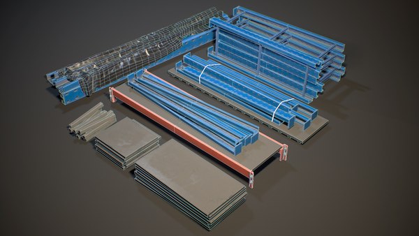3D model storage rack - modular - TurboSquid 1179400