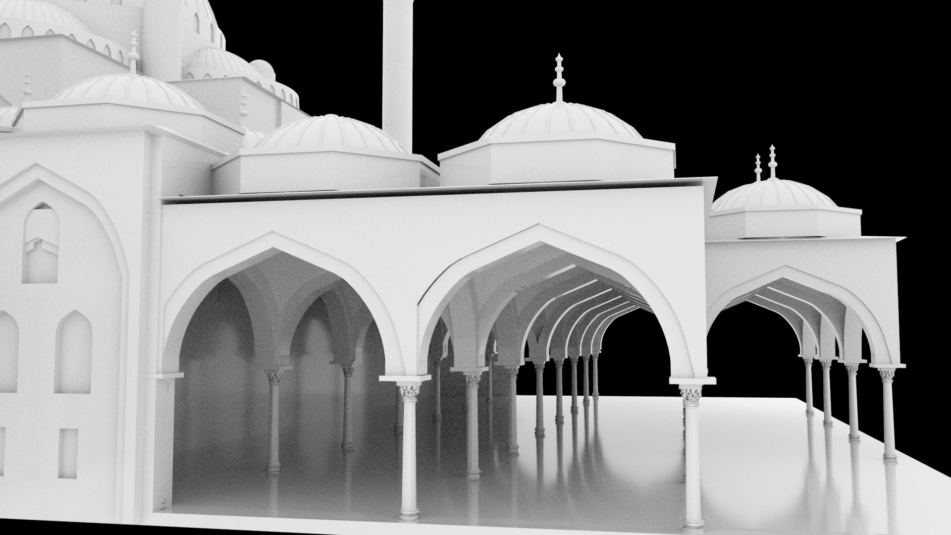 3D Sharjah Mosque Model - TurboSquid 2302794