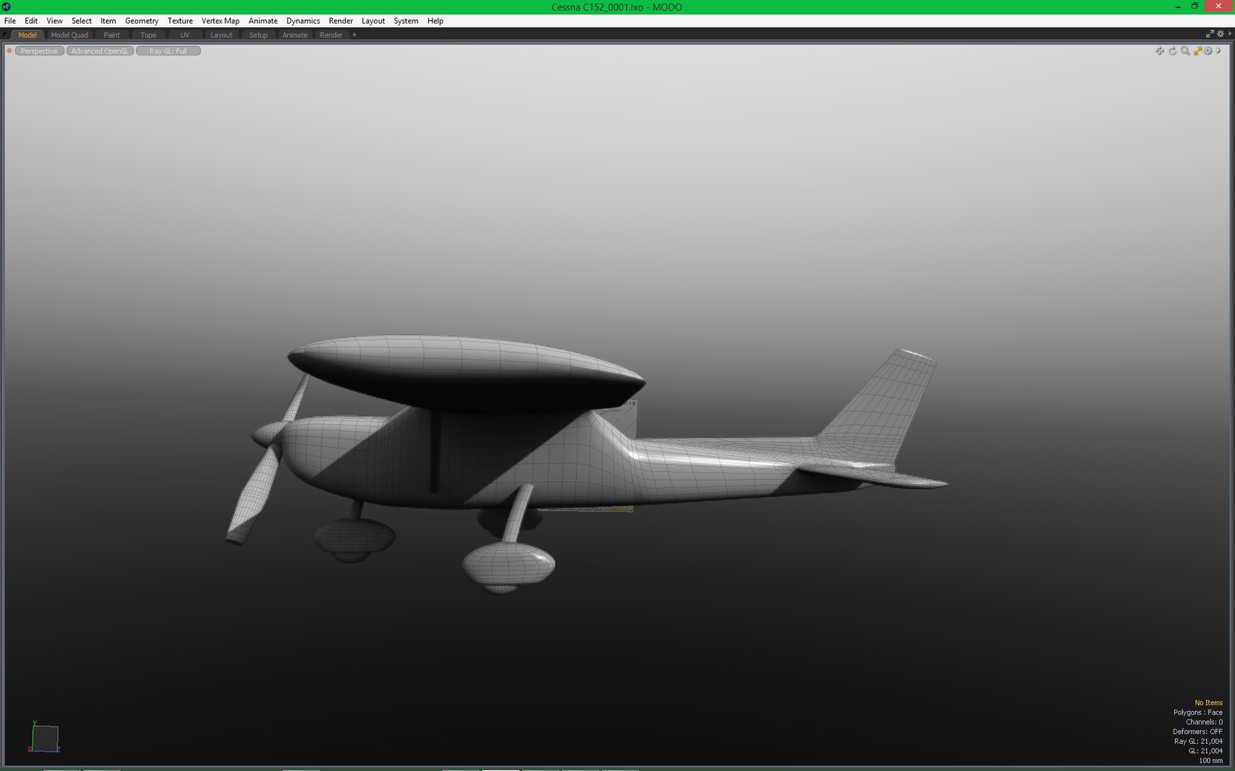 3d C-152 Cessna 152