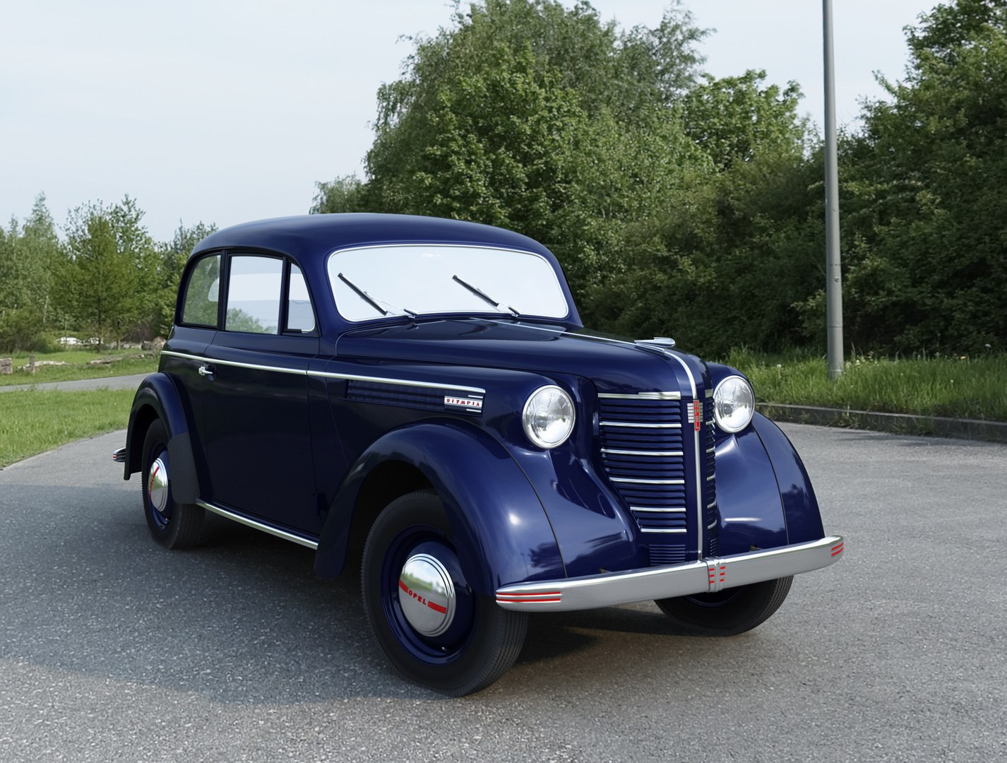 3d German Car Opel Model