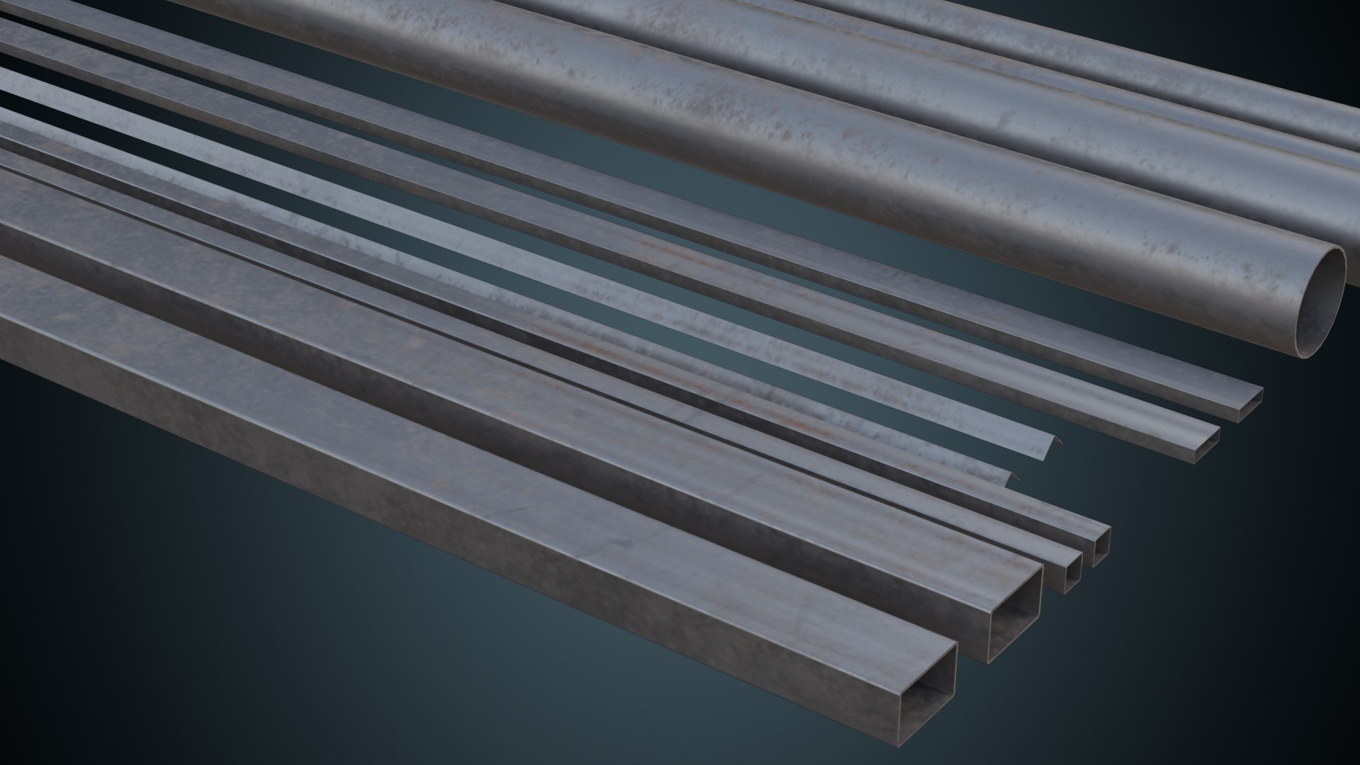 3D Pipe Rack 1B - TurboSquid 2250798