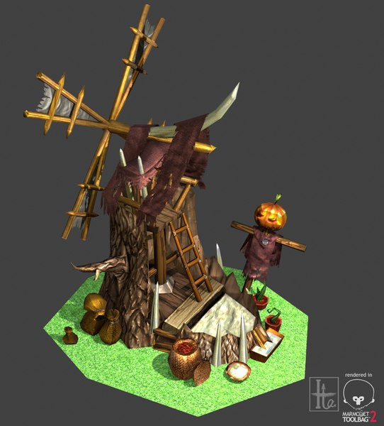 3d fantasy tree house