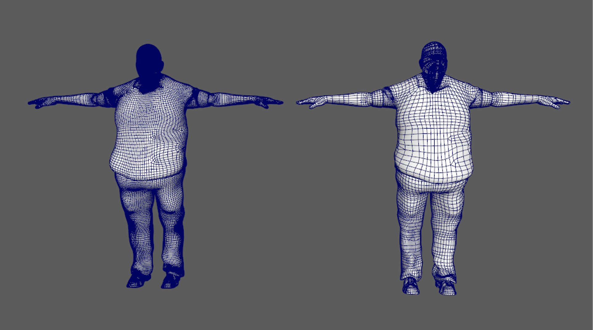 Fat Guy Crowd 3D Model - TurboSquid 1344526