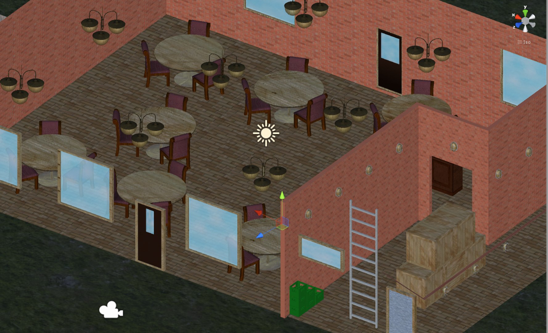 Pub Building Interior Exterior 3D Model - TurboSquid 1166721