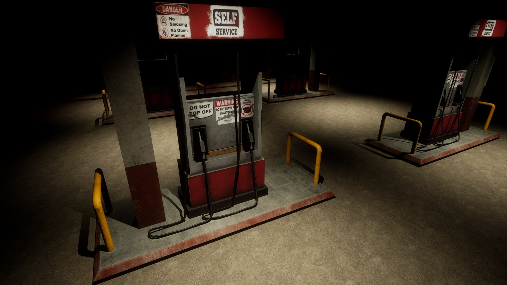 3D Gas Station Low-poly 3D Model - TurboSquid 1747665