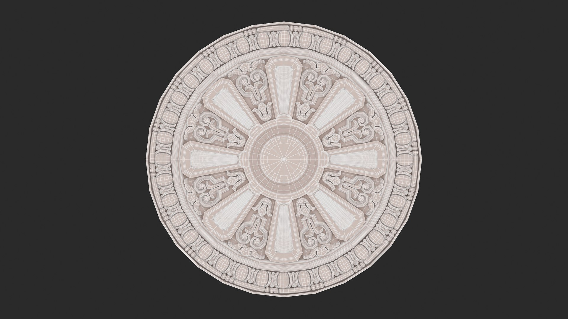 3D Classic Ceiling Medallion 62 Model - TurboSquid 1726793