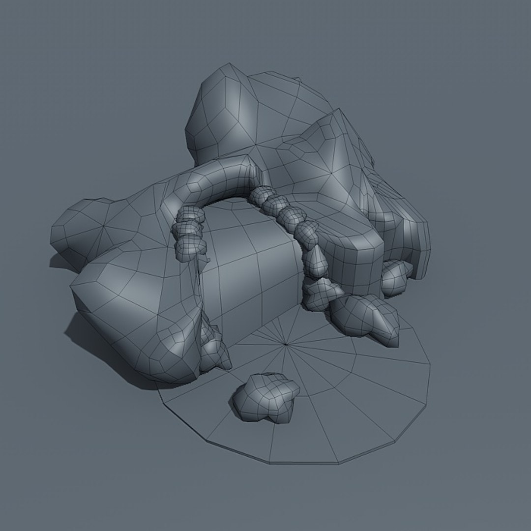 3d Rock Games Ready Model