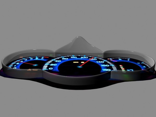 car dashboard 3d model