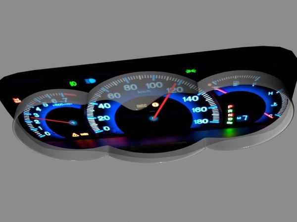 car dashboard 3d model