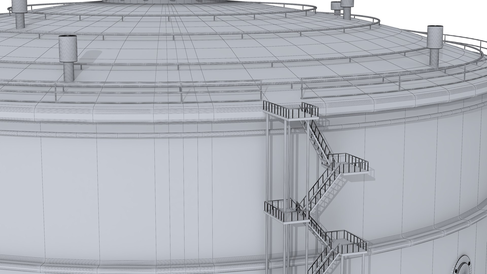 Rafinery Storage Tank 3D Model - TurboSquid 2319031