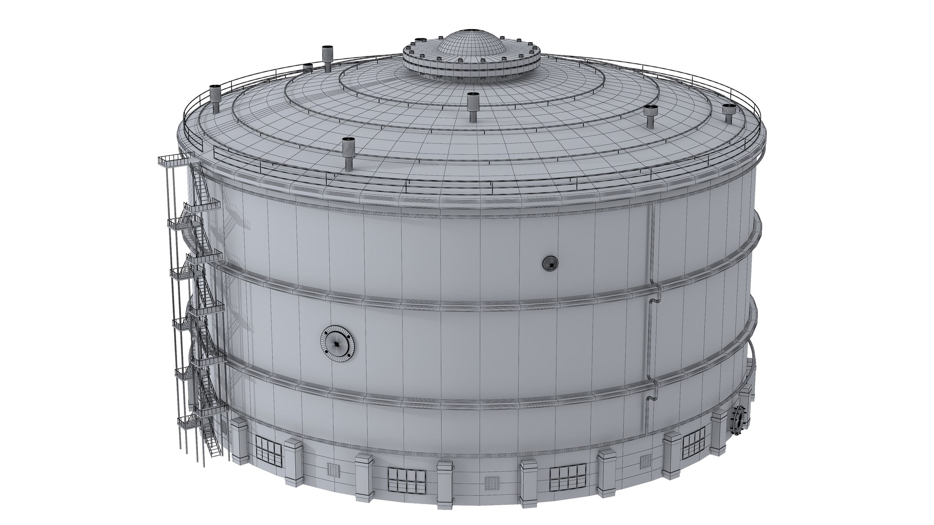 Rafinery Storage Tank 3D Model - TurboSquid 2319031