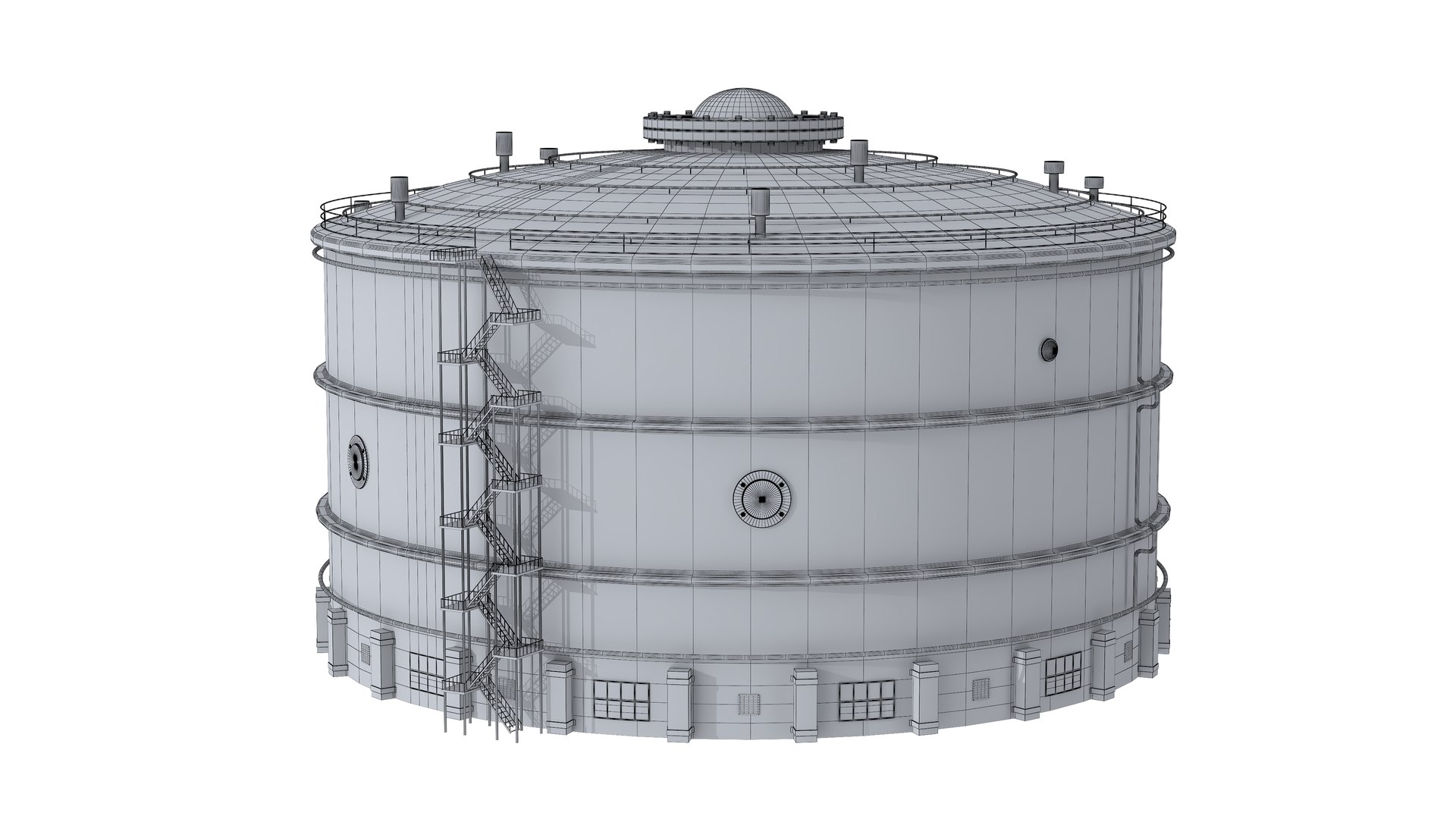 Rafinery Storage Tank 3D Model - TurboSquid 2319031