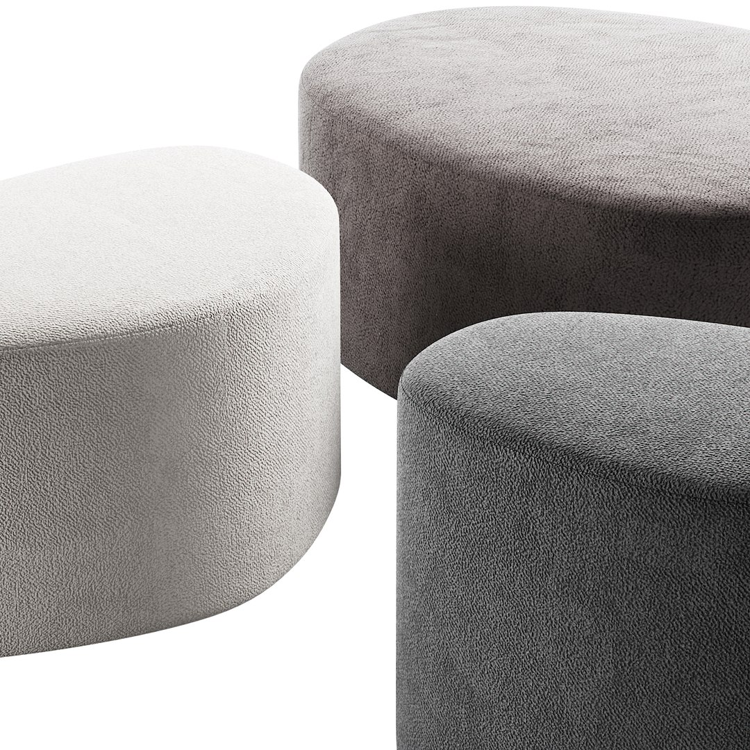3D model 284 seating pouf Swole Ottoman - TurboSquid 2061499