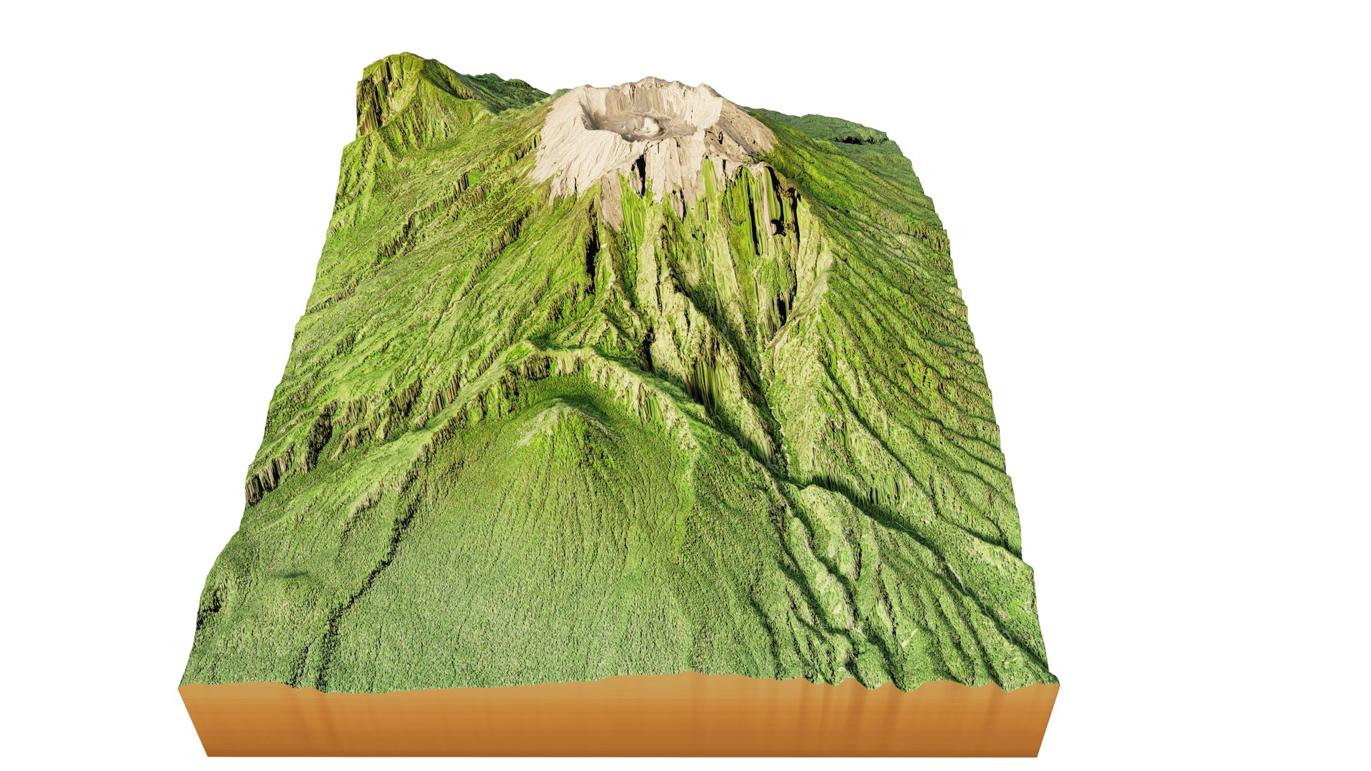 Mount Raung Terrain 3D - TurboSquid 2084226