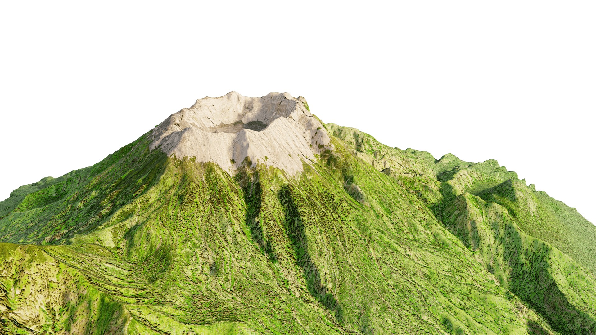 Mount Raung Terrain 3D - TurboSquid 2084226