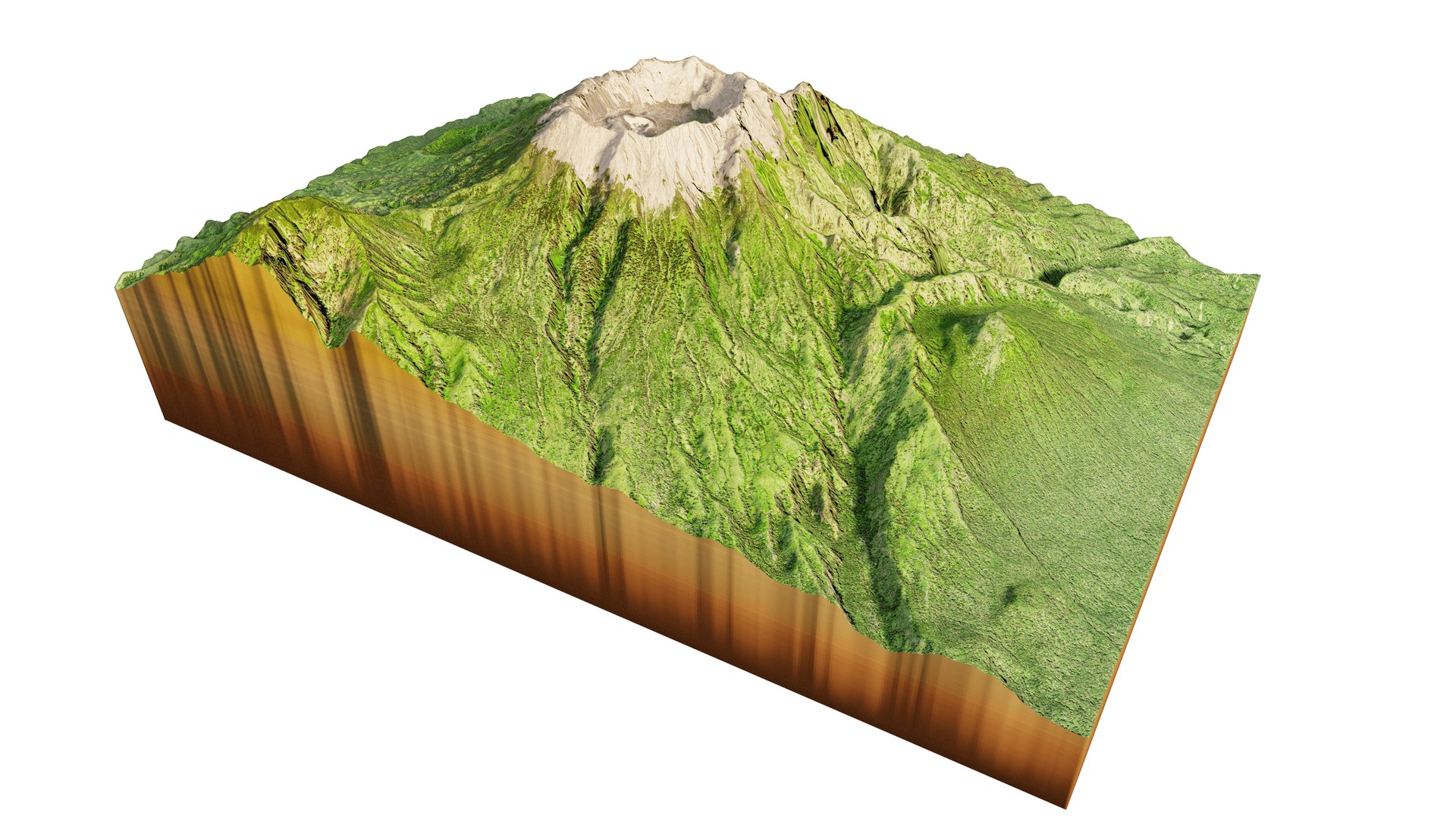Mount Raung Terrain 3D - TurboSquid 2084226