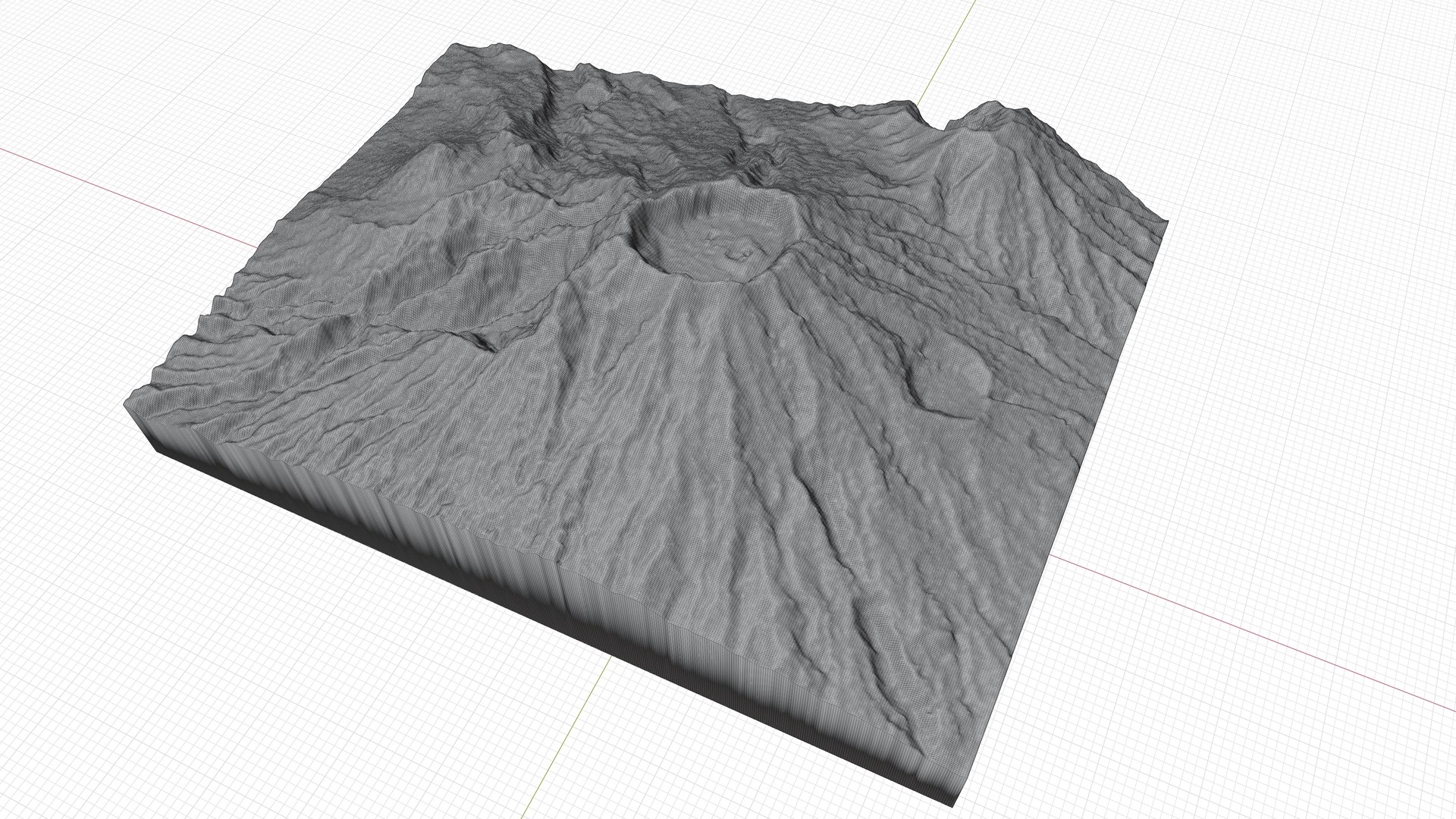 Mount Raung Terrain 3D - TurboSquid 2084226