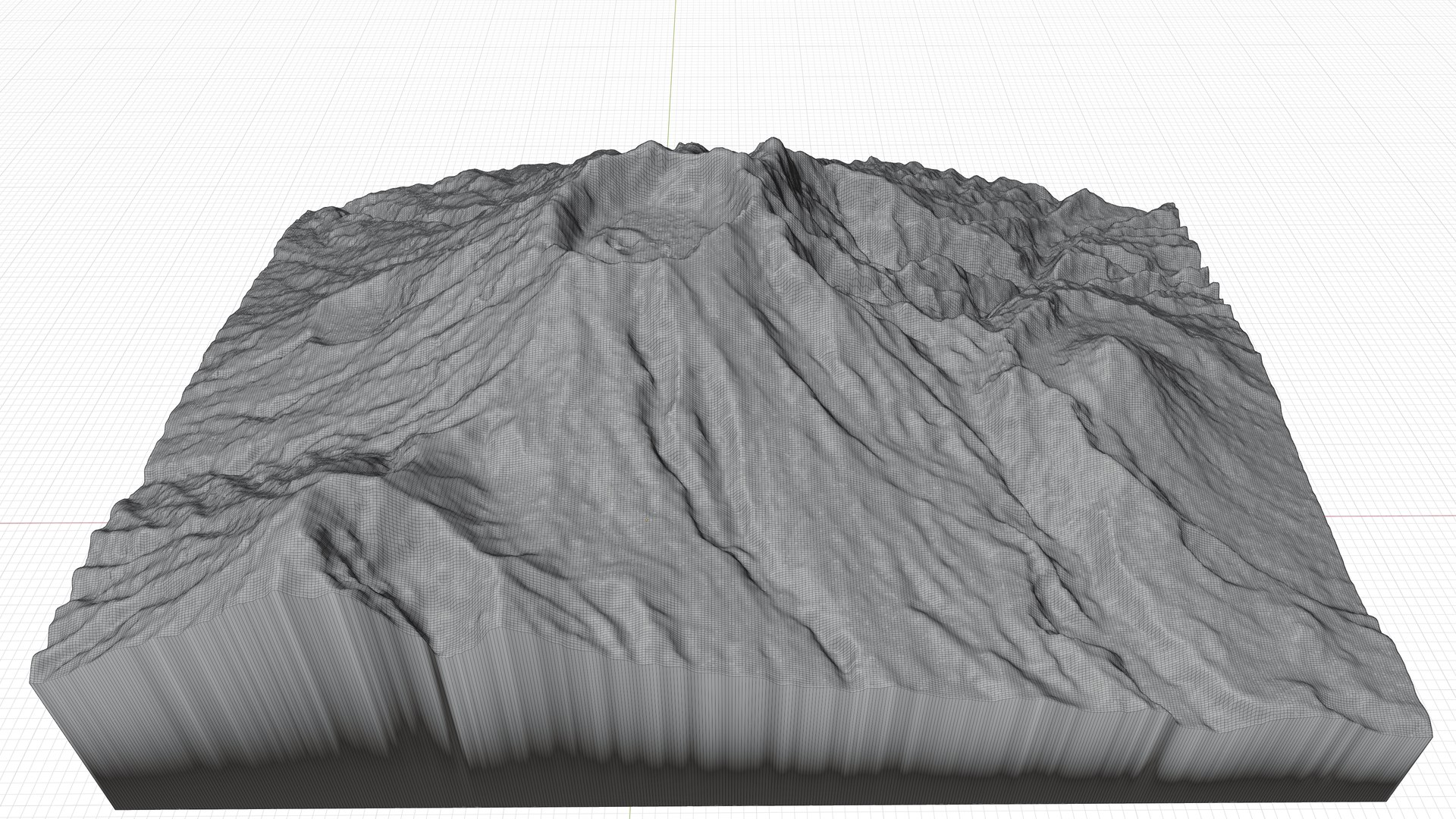 Mount Raung Terrain 3D - TurboSquid 2084226