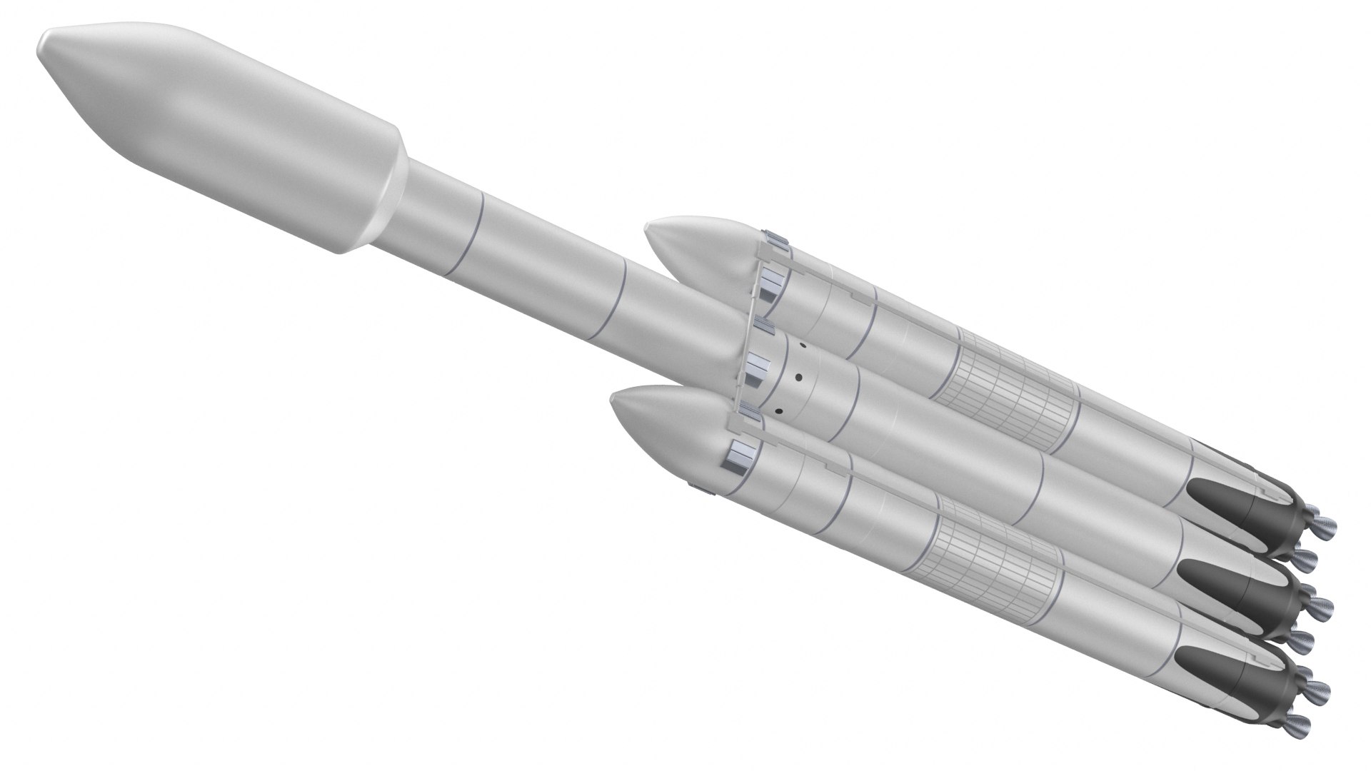 Falcon Heavy Space Rocket 3D Model - TurboSquid 2254637