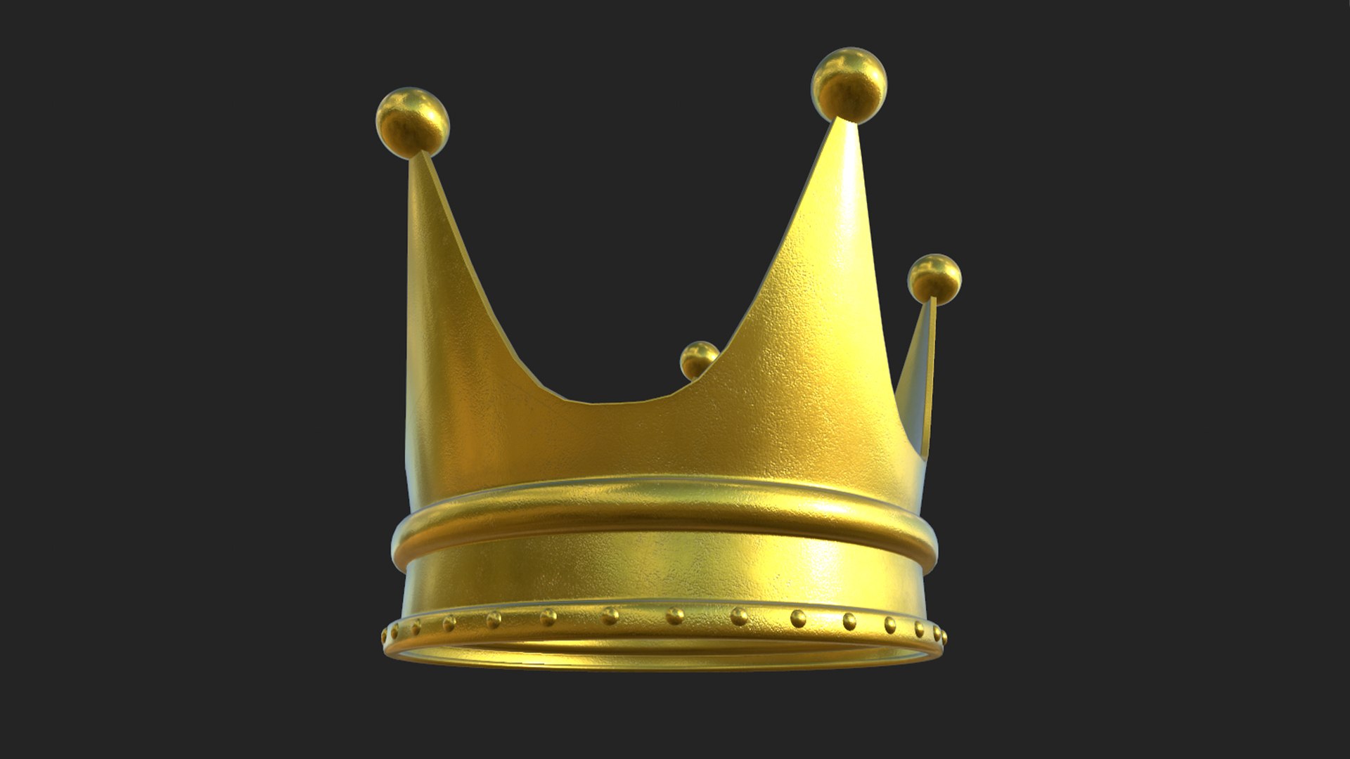 3D Gold Crown - TurboSquid 2243836