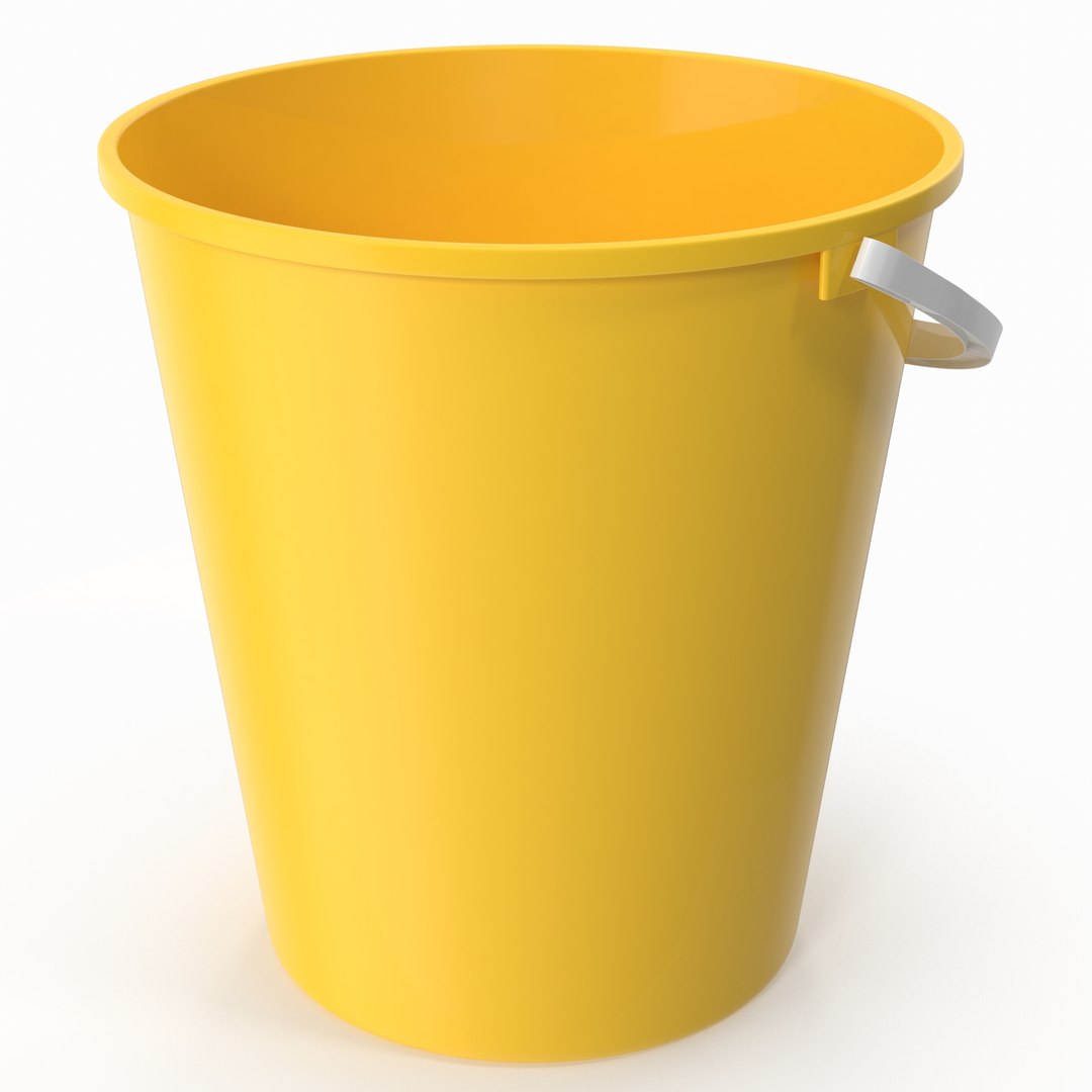 3d Model Realistic Plastic Bucket