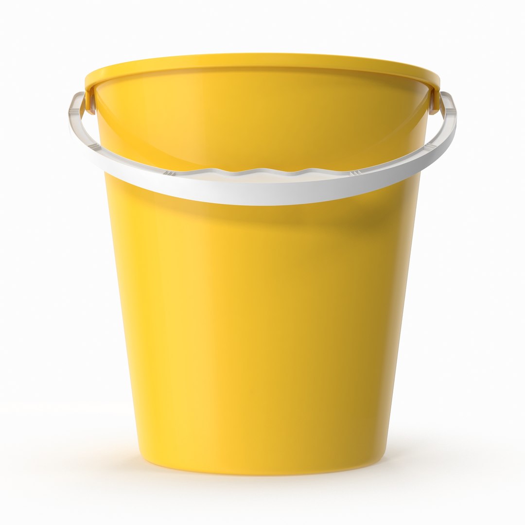 3d Model Realistic Plastic Bucket