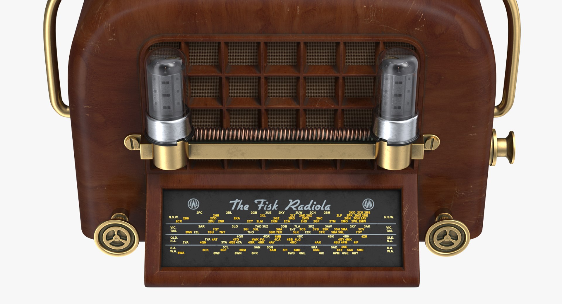 Steampunk Vintage Radio 3D Model - TurboSquid 1268928