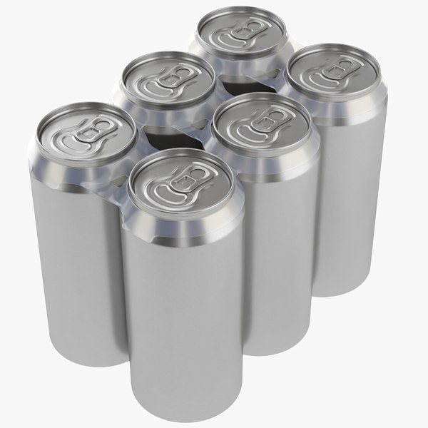 modelo 3d Cans With Plastic Ring - TurboSquid 2015057