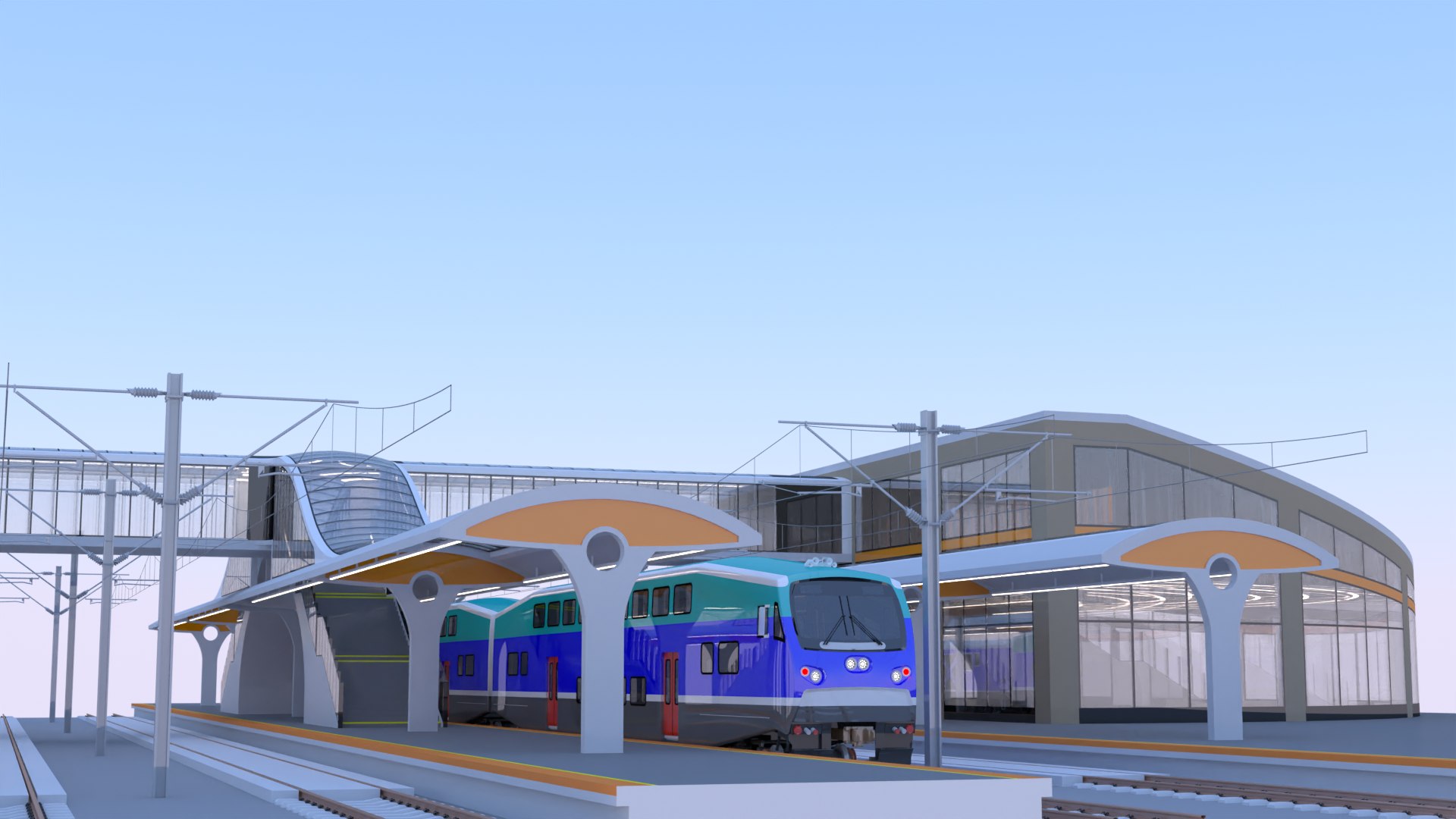 BiLevel Train Stations Bundle II 3D Model - TurboSquid 2395802